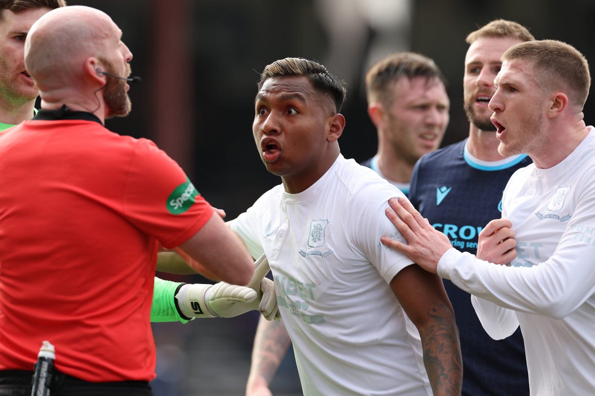 Watch as Alfredo Morelos attempts to make Santos fitness point, Rangers ...