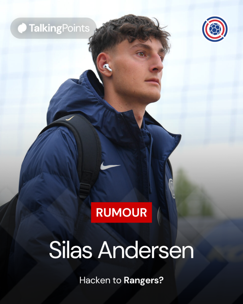 Rangers told Silas Andersen asking fee as transfer now on the cards
